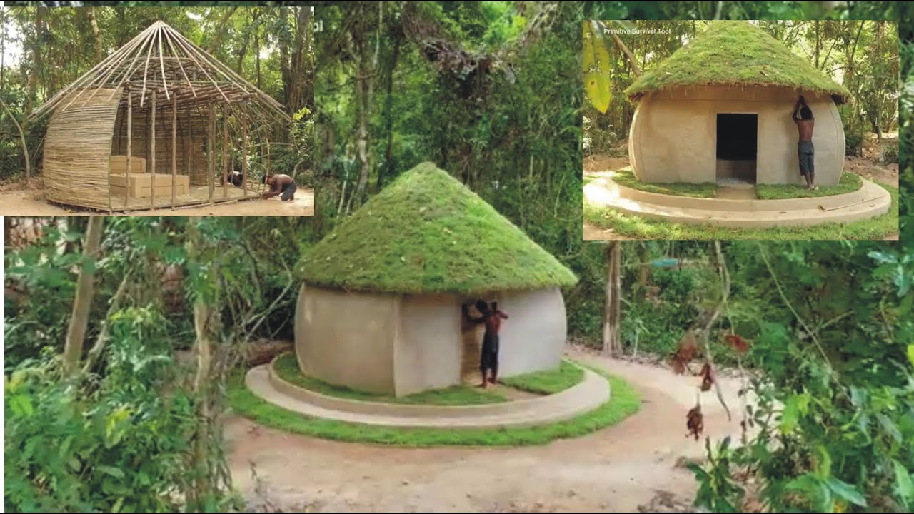 How we Build an Huts In Jungle Survival Building - YouTube
