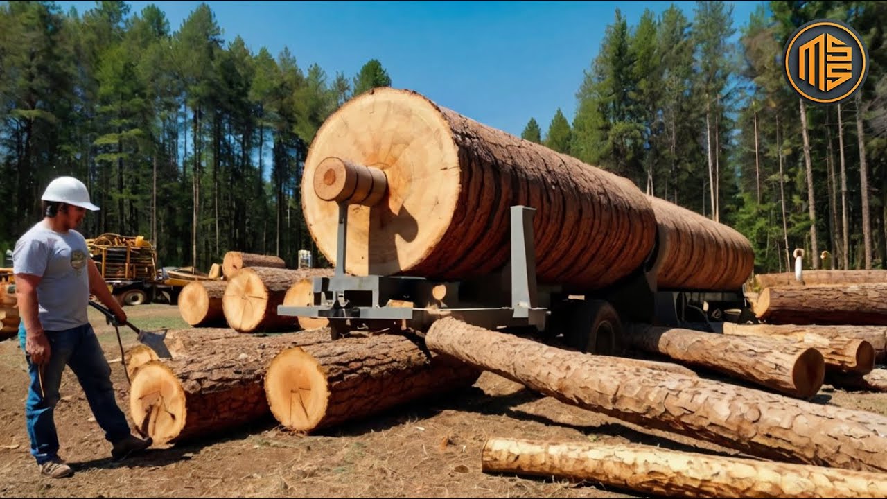 Impressive Wood Cutting Machine Operating at Peak Efficiency - YouTube