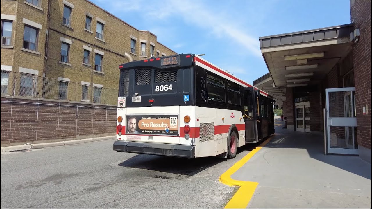 TTC Route 26 Dupont Bus Ride #8064 from St. George Stn to Jane Stn ...
