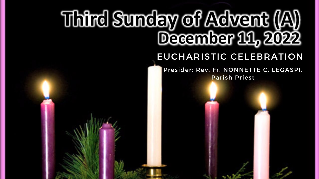 LIVE - CELEBRATION OF THE HOLY EUCHARIST, THIRD SUNDAY of ADVENT - YouTube
