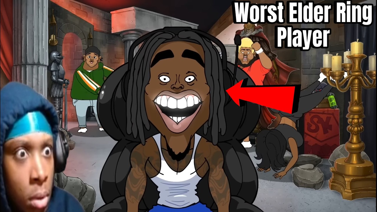 Kai Cenat The WORST Elden Ring Player Of All Time smh (Animation video ...