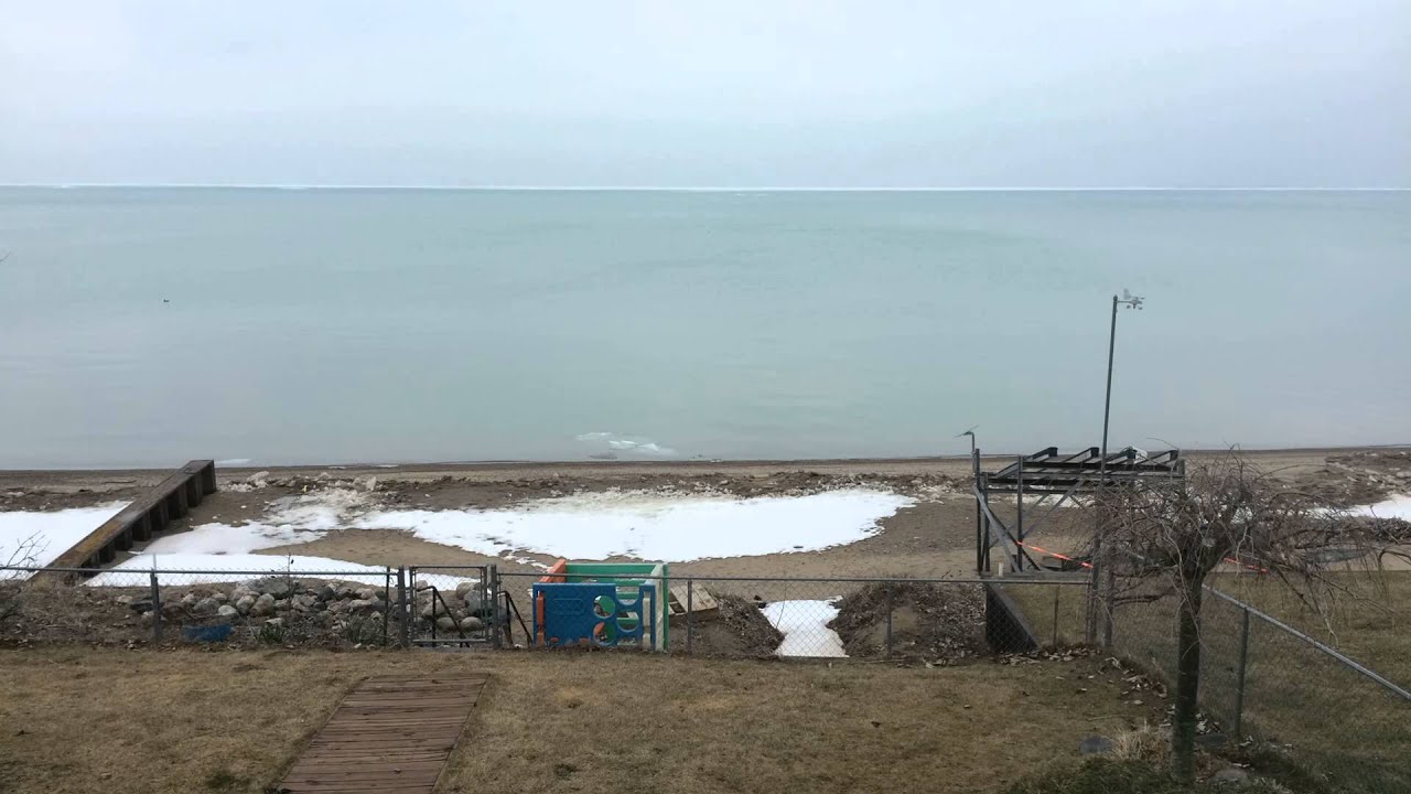 Lake Huron ice time lapse - YouTube