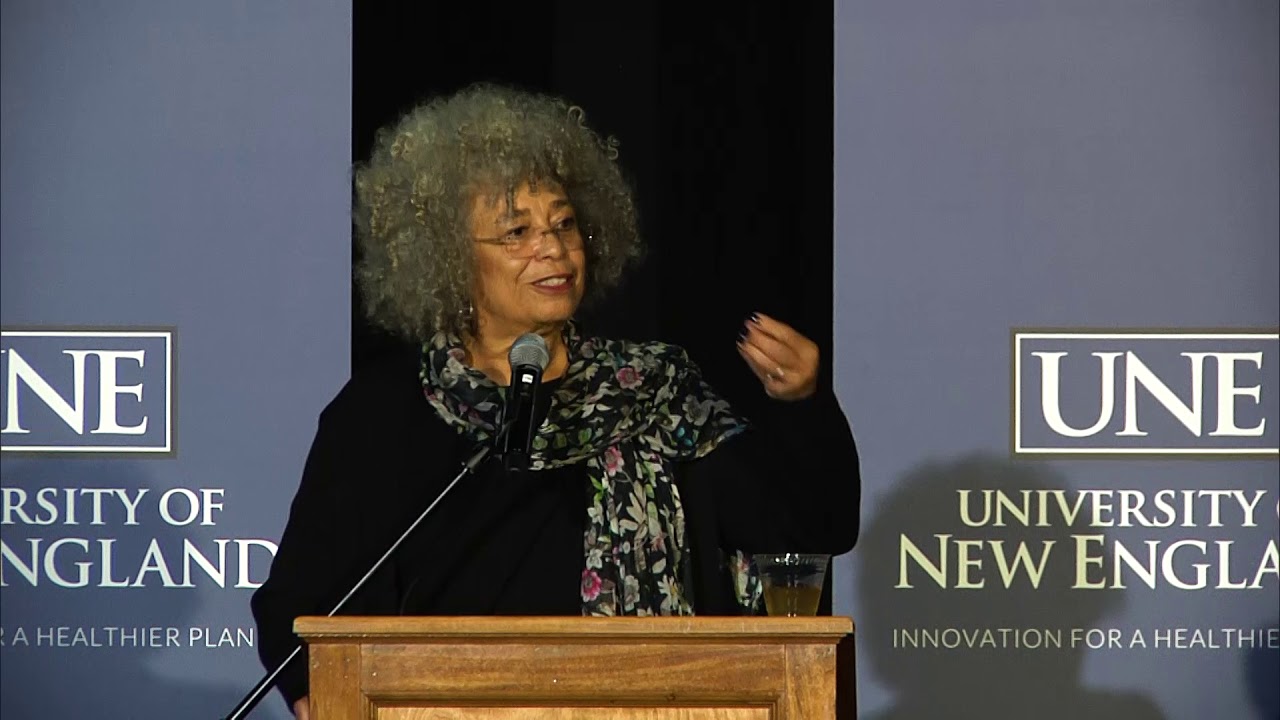 Highlights of Dr. Angela Davis' visit to UNE - YouTube