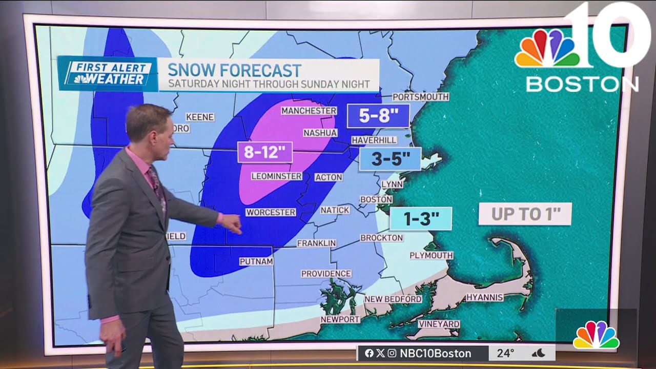 Weather forecast: Latest weekend snowfall predictions - YouTube