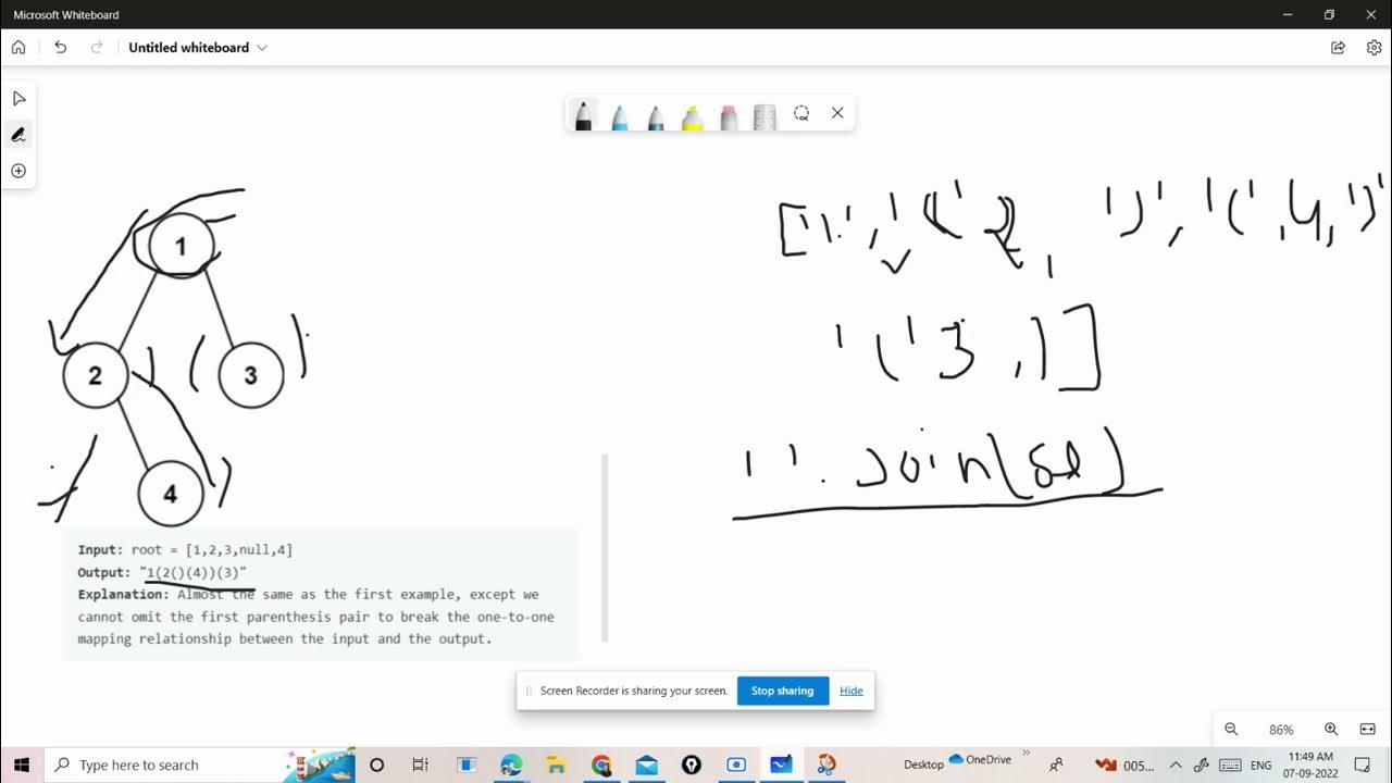606 Construct String From Binary Tree Python Hindi Youtube