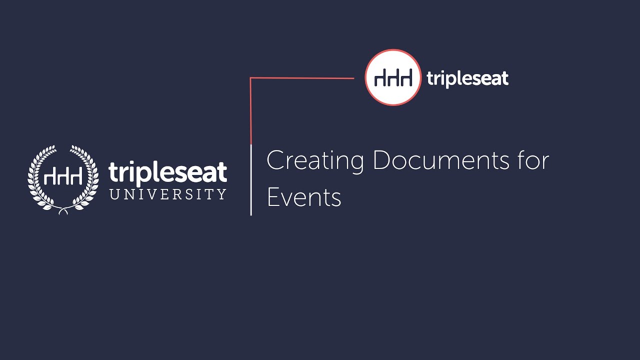 Creating Documents for Events (Level 2) - TSU - YouTube