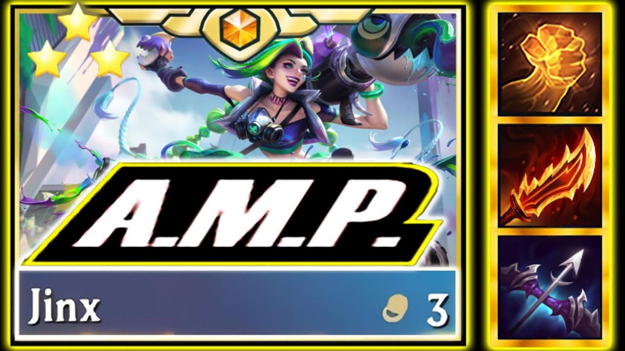 TFT SET 14 : JINX 3 STAR ⭐⭐⭐ IF. " A.M.P. " #tft #teamfighttatics # ...