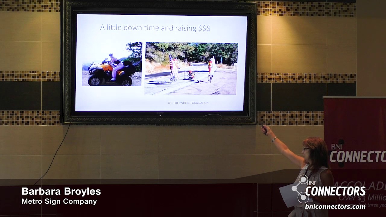 Barbara Broyles | Metro Sign Company - BNI Presentation - YouTube