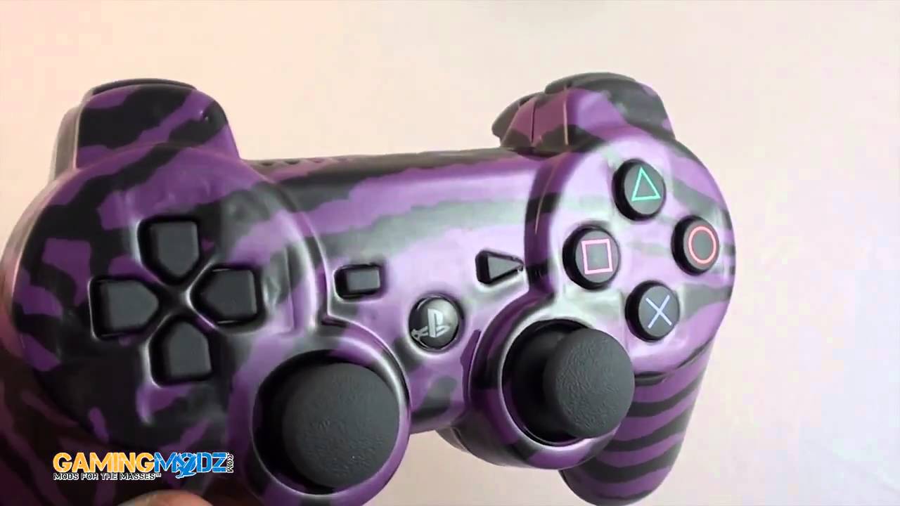 Purple Zebra Modded PS3 Controller Exclusively from GamingModz.com - YouTube