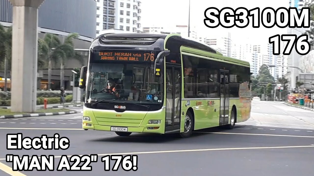[SG3100M | "NL323F A22" Electric] SMRT Buses Trunk 176 Ride - YouTube