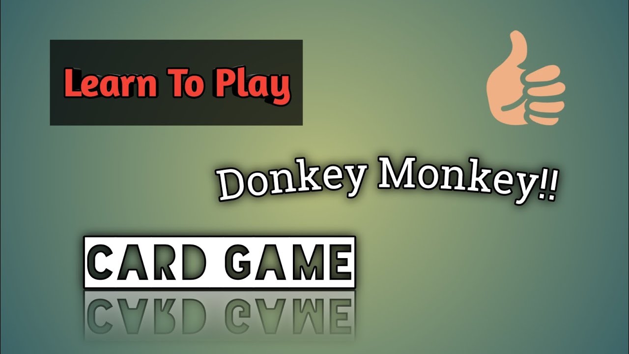 How to play donkey monkey in Hindi easy card game - YouTube