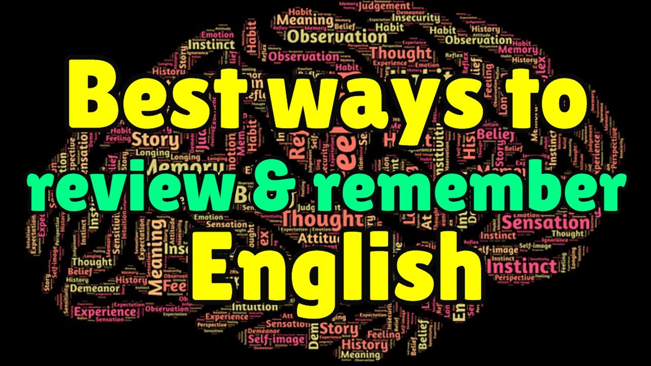 Best ways to REVIEW & REMEMBER English - YouTube