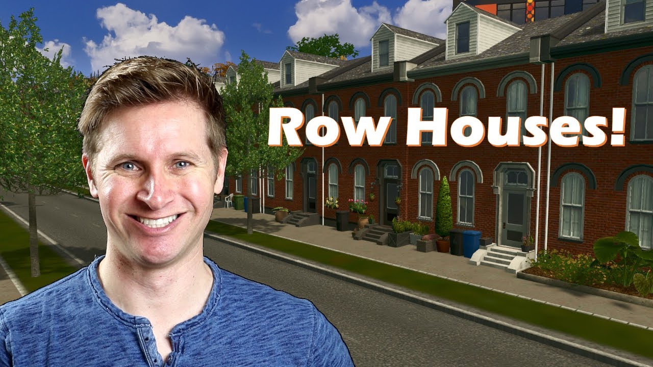 Row House Neighborhood in Cities: Skylines (Autumn Map) - YouTube