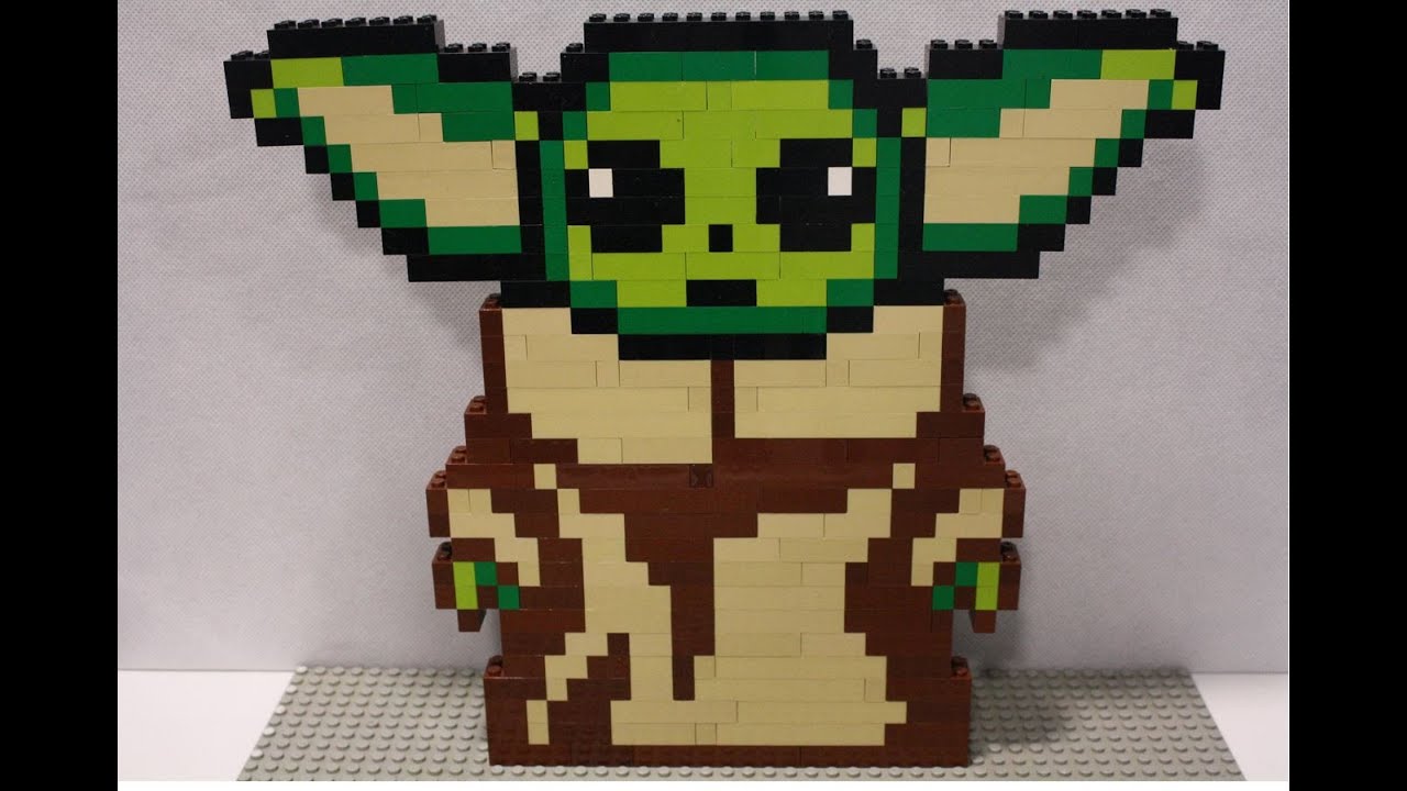Star Wars - Baby Yoda - 8 Bit - built in Lego - YouTube