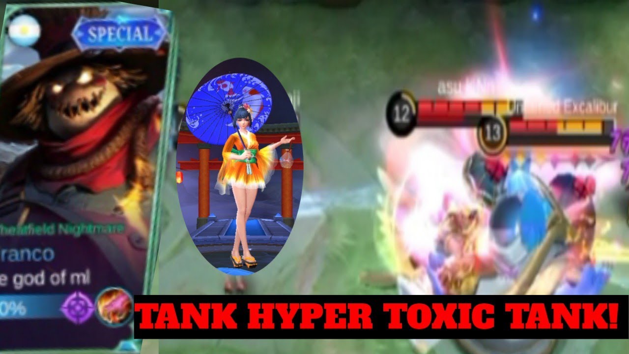TANK HYPER TOXIC TANK IN RANK SUPER GAME PLAY HOW TO CARRY NOB TEAM ...