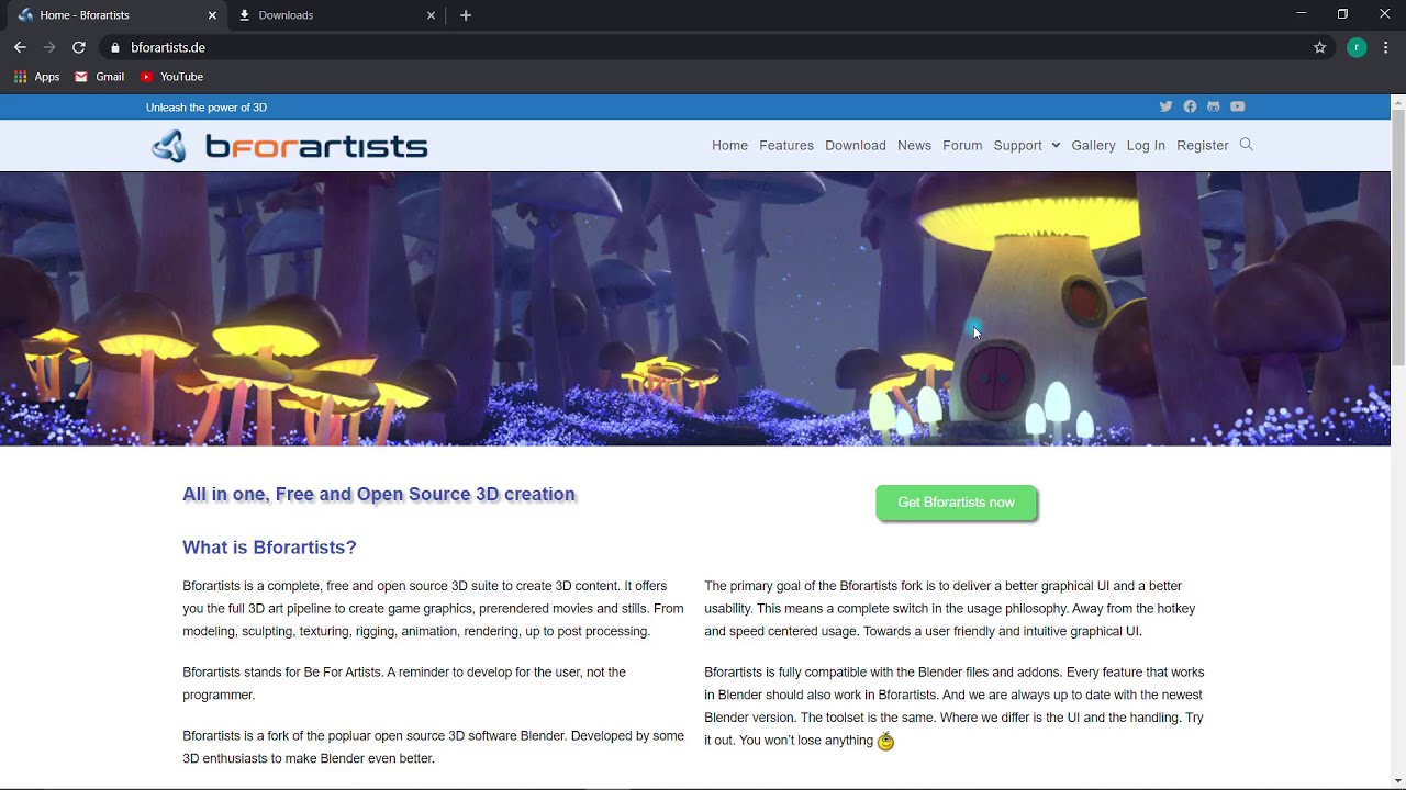 installation and introduction of Bforartist 2021 - YouTube