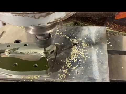 CNC milling the handles - YouTube