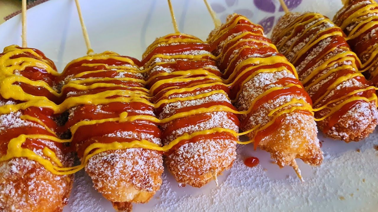 Korean Style Corn Dogs YouTube korean-style-corn-dogs-youtube