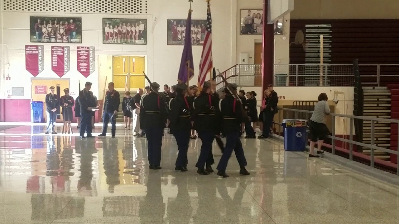 Varisty Female Color Guard- Pulaski 2017 - YouTube