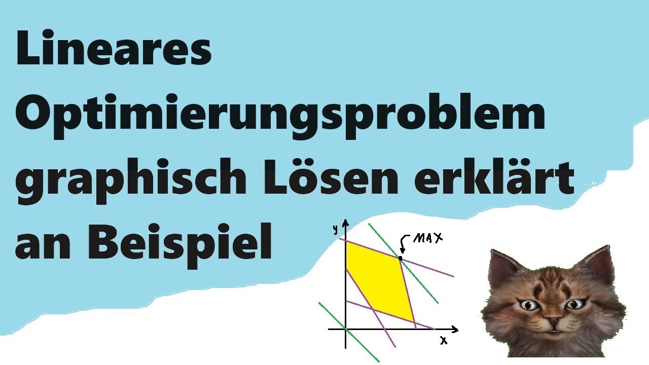 Lineares Optimierungsproblem ( LOP ) graphisch lösen an einfachen Beispiel erklärt - YouTube