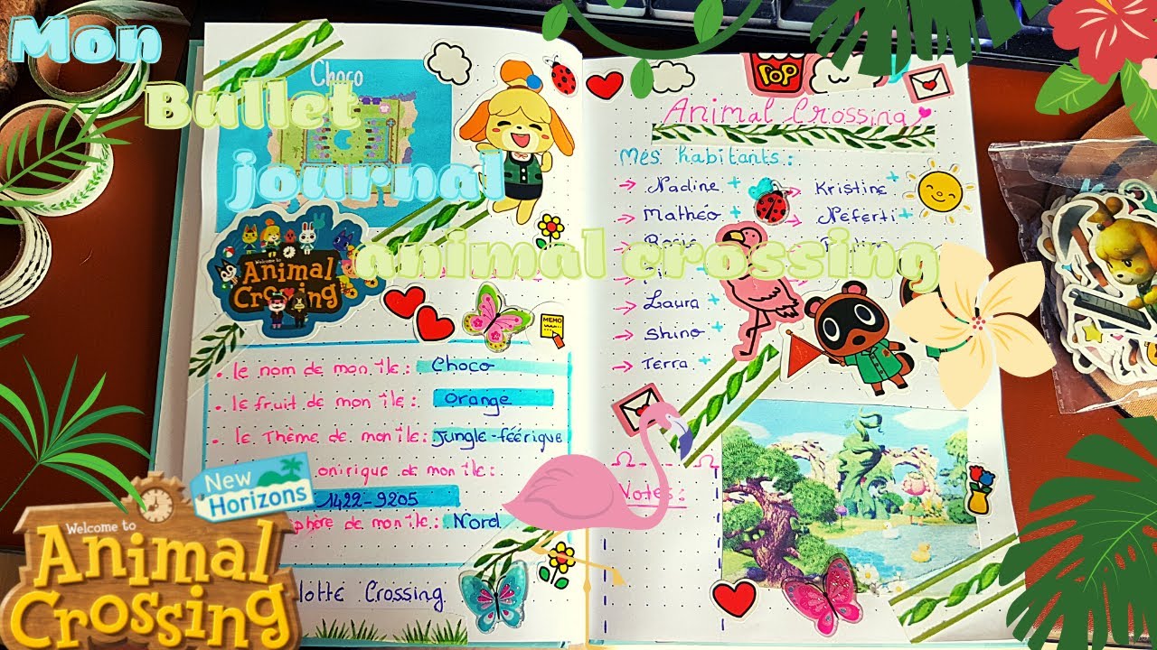 🌸MON BULLET JOURNAL ANIMAL CROSSING NEW HORIZONS #acnh #bulletjournal # ...