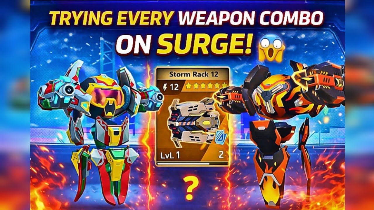 Surge Weapon Combo Experiment | Complete Breakdown {MECH ARENA} - YouTube