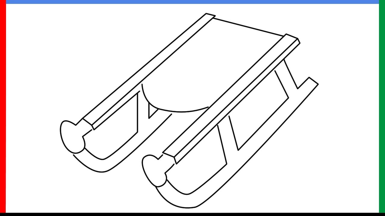 How to draw Sled [emoji] step by step for beginners - YouTube