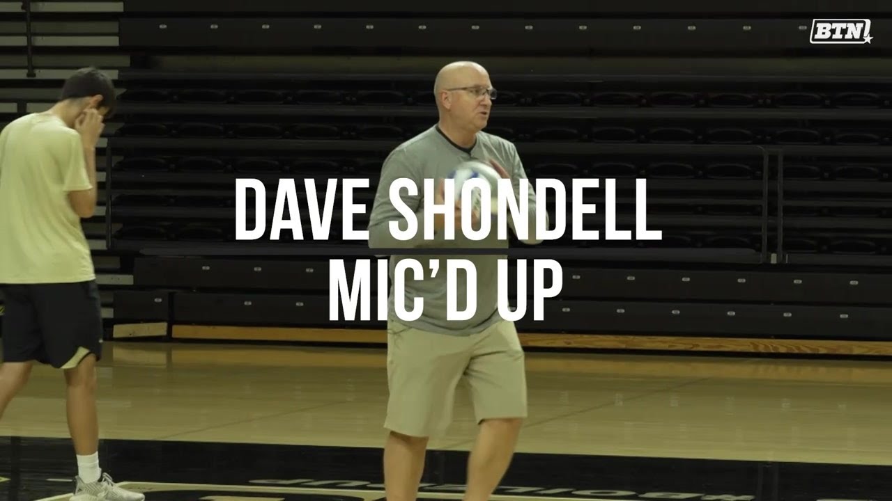 Dave Shondell: Mic'd Up | Purdue | B1G Volleyball - YouTube