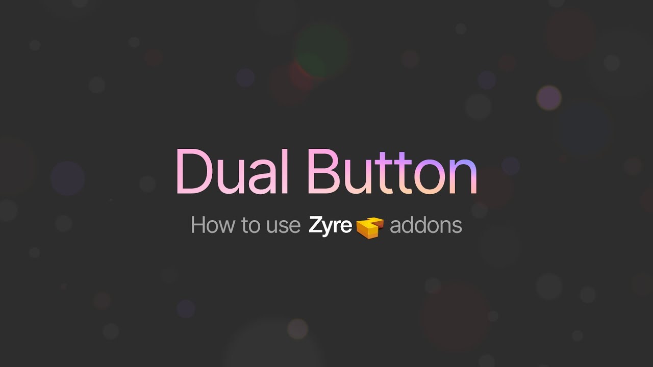 Dual Button Widget for Elementor | Zyre Addon | Stylish & Modern Button ...