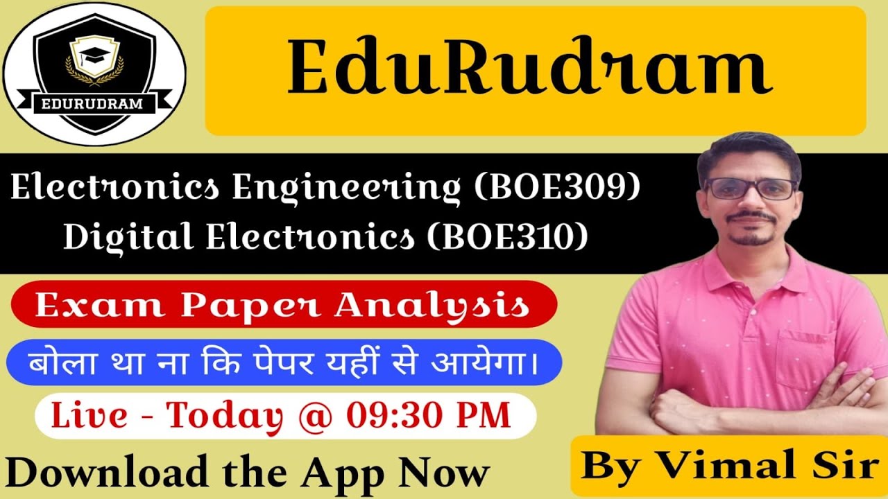 Digital Electronics || Electronics Engineering || Exam Paper Analysis ...