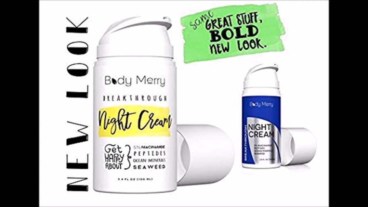 Body Merry Breakthrough Night Cream Anti aging face moisturizer w ...