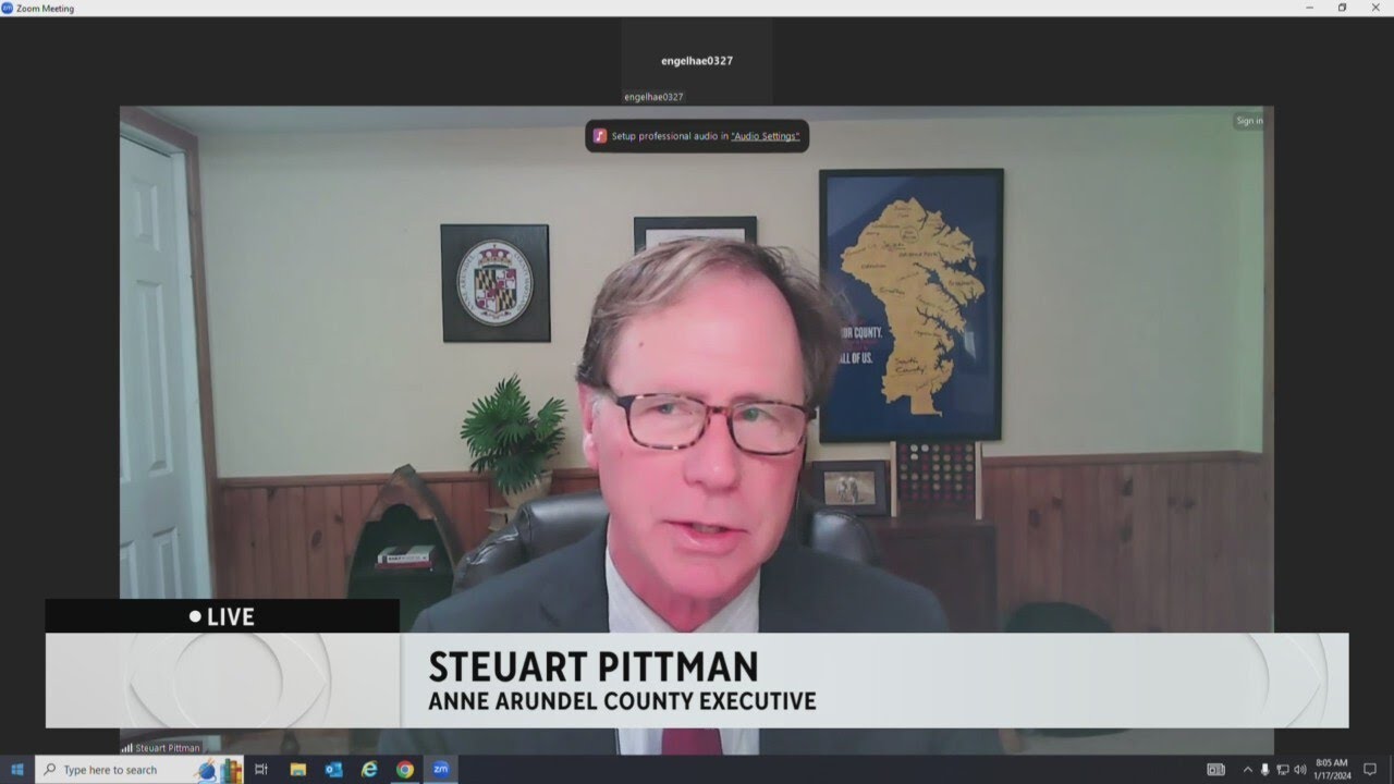 Anne Arundel County Executive Steuart Pittman discusses roadwork being ...