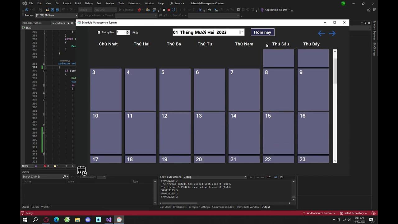 Schedule Desktop App (C# Winform) - YouTube