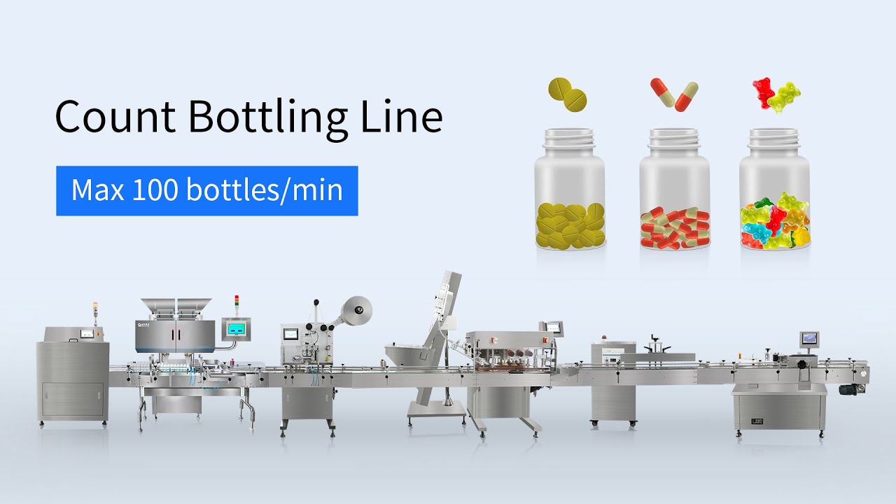 16 Lane High Speed Count Bottling Line - YouTube