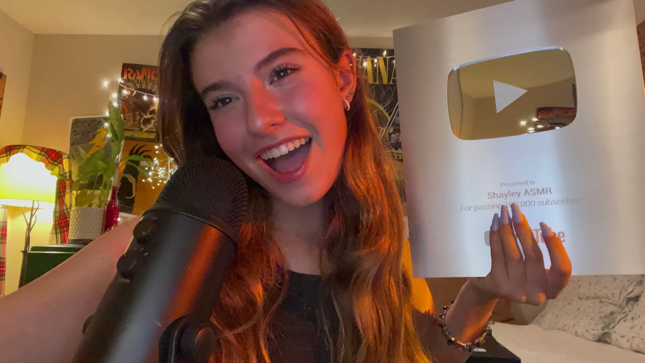 [ASMR] UNBOXING MY 100K SILVER CREATOR AWARD (tapping+scratching) - YouTube