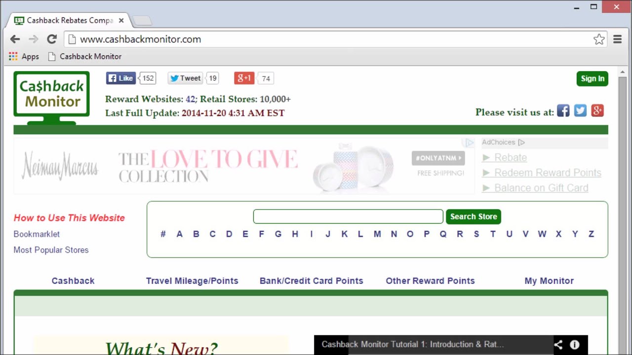 Cashback Monitor Tutorial 1: Introduction & Rate Comparison - YouTube