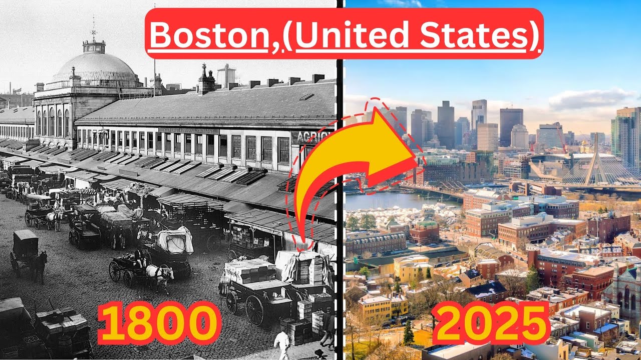 Boston, United States (1800 - 2025) - Then And Now Cities - City ...