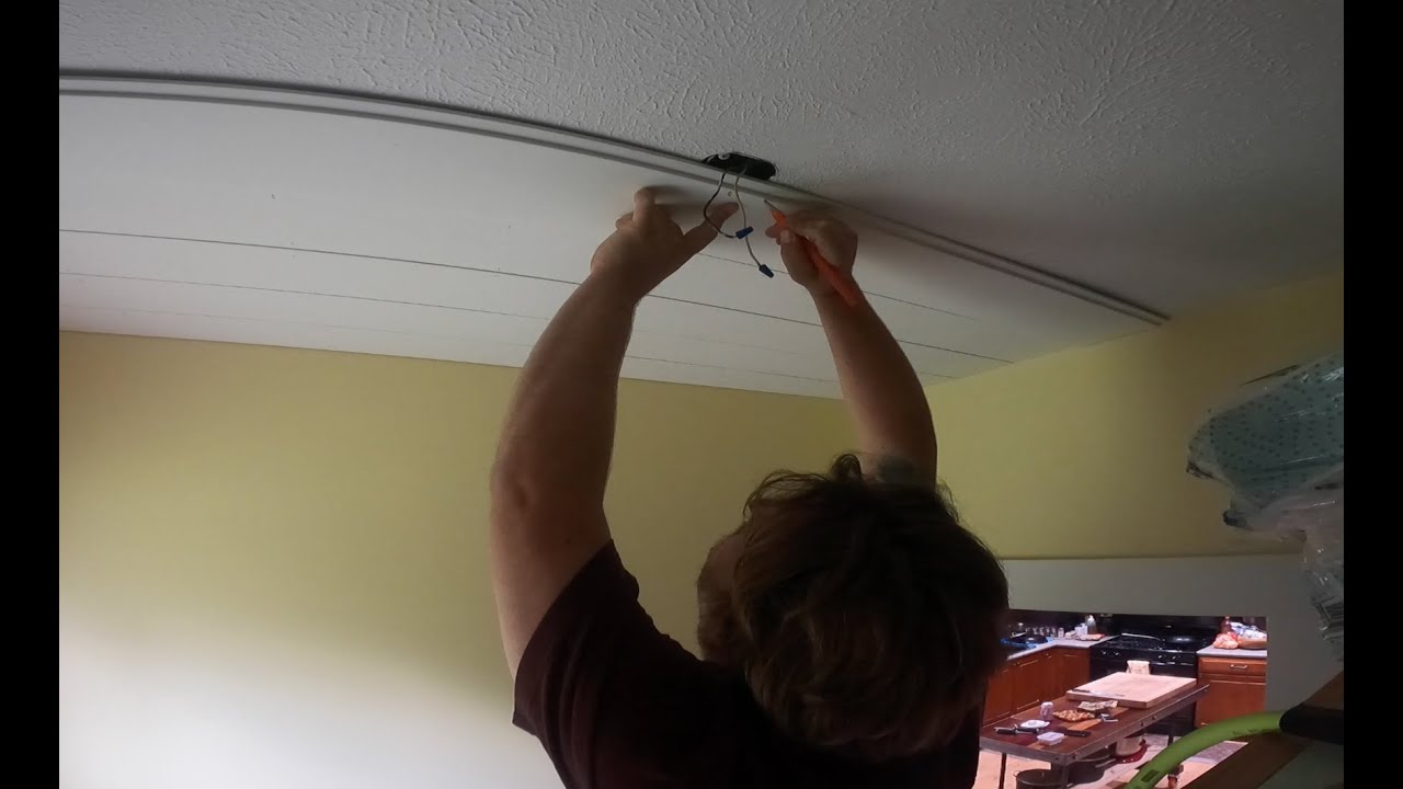 How to nickel gap ship lap your ceiling. DIY - YouTube