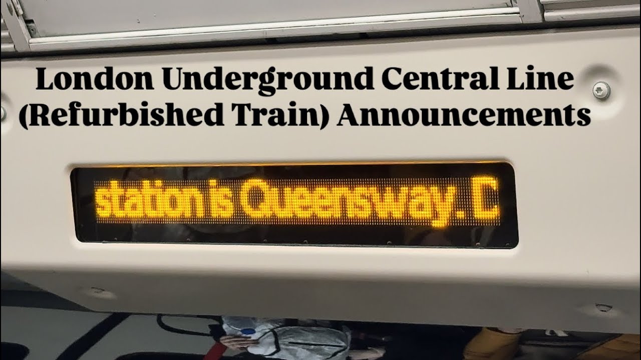 London Underground (Refurbished Train) Central Line 1992TS ...