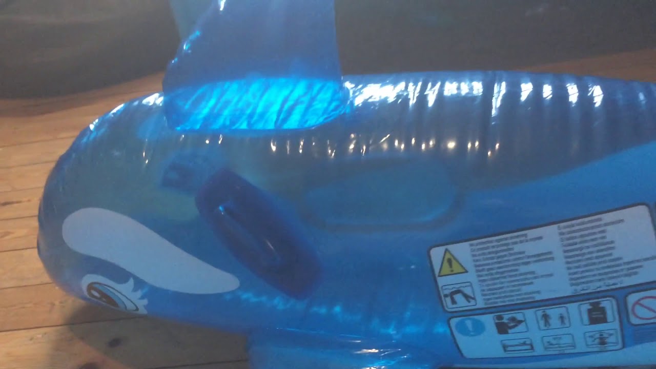 Intex lil whale ride on - YouTube