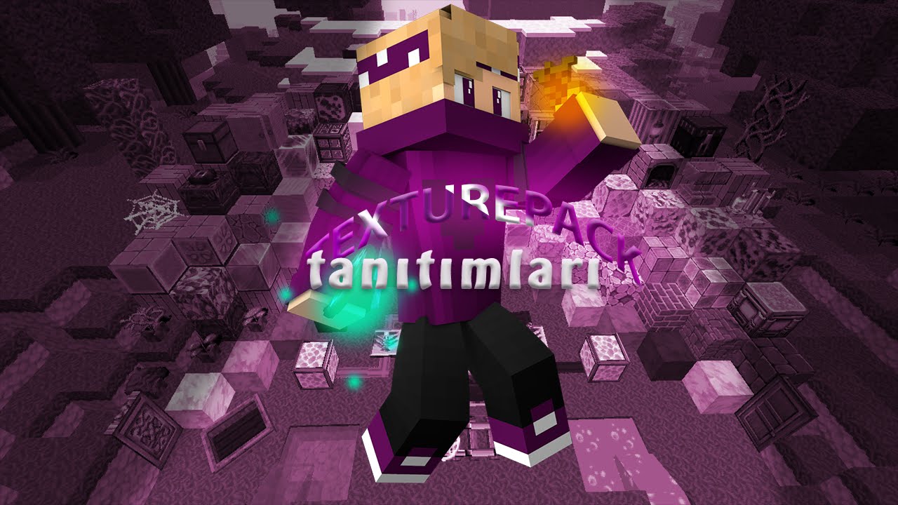 Minecraft Texture Pack Tanıtımı #12(Happy Purple Pack) - YouTube