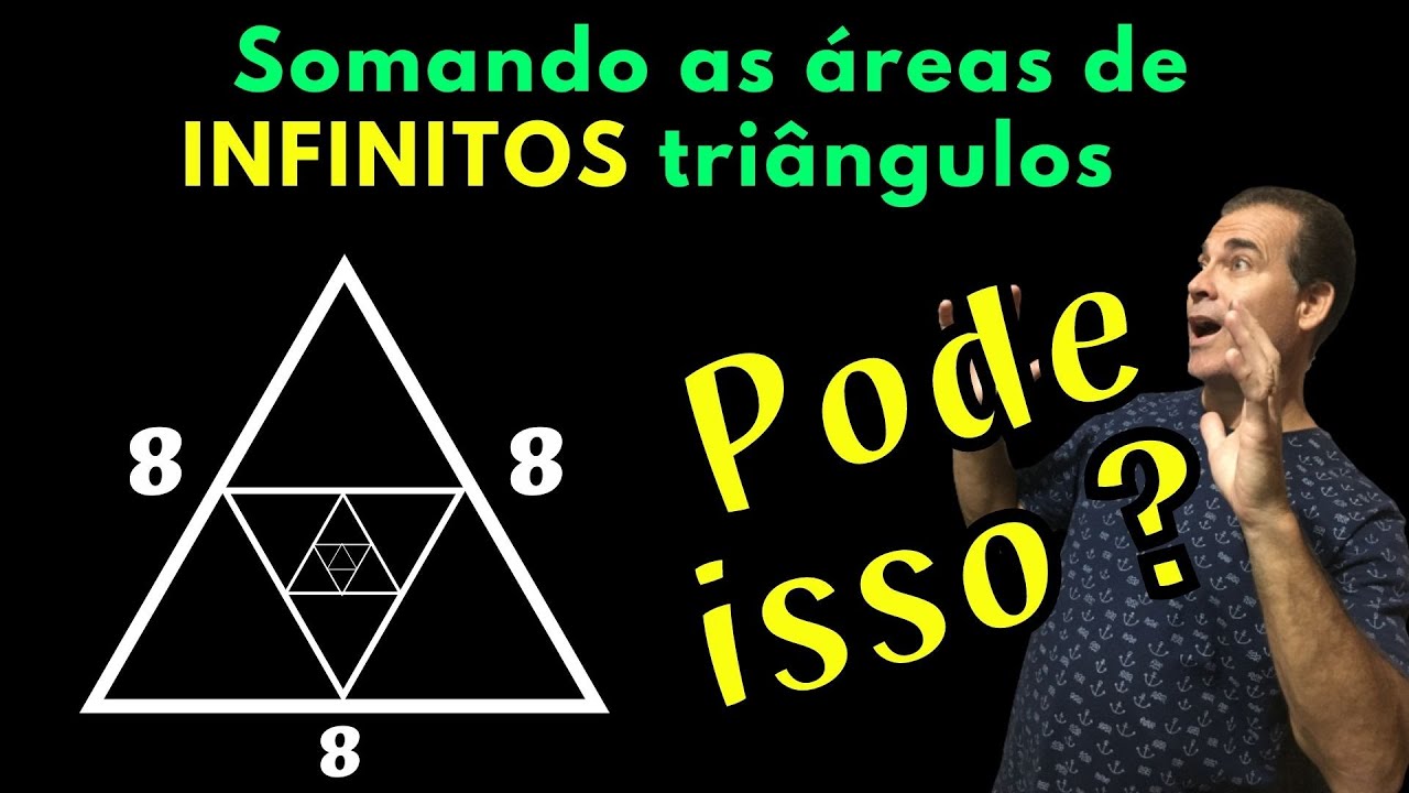 🔥Como somar as áreas de INFINITOS triângulos? 🔥 98% não sabem | Venha ...