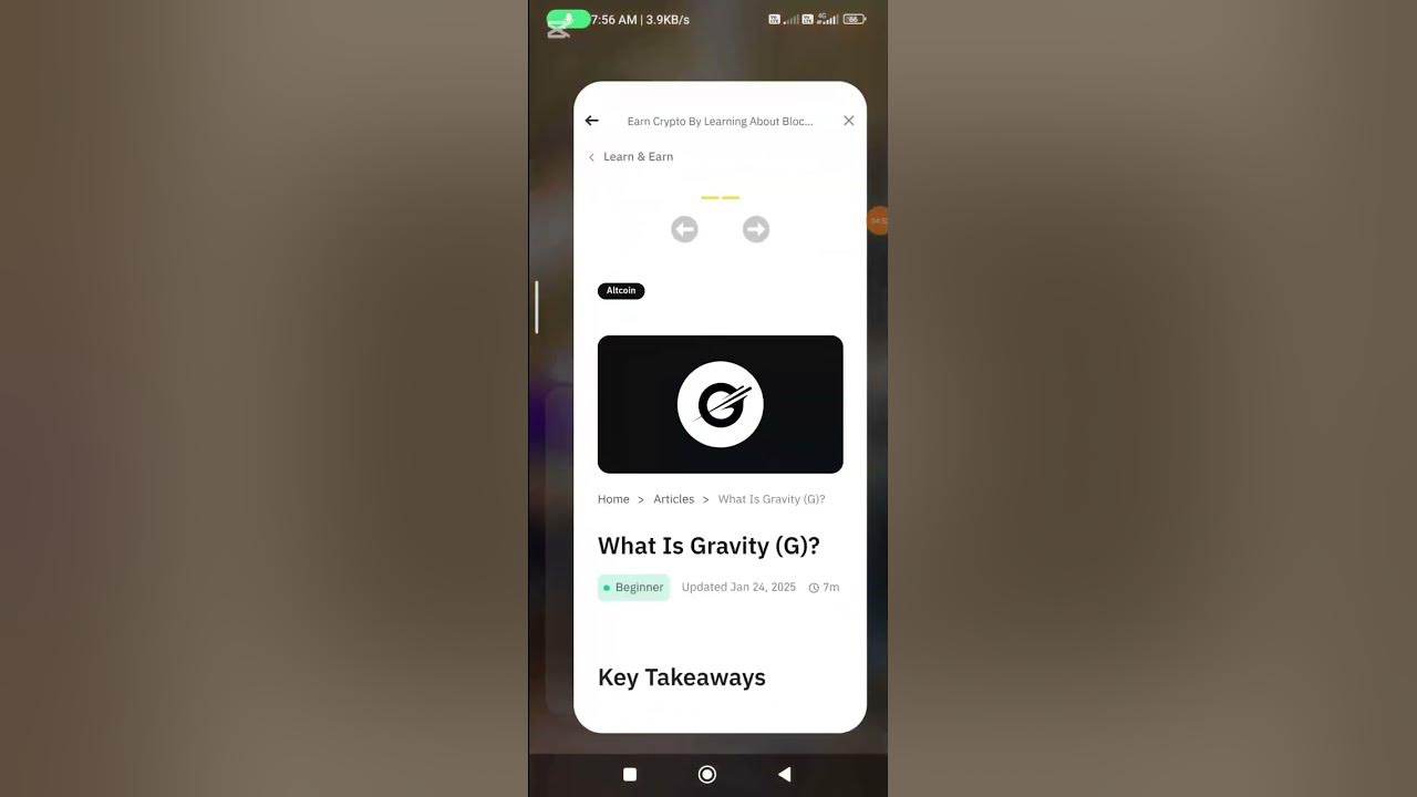 What is Gravity? Learn & Earn Binance Airdrop | G token airdrop | Learn & Earn | G 150 day ...