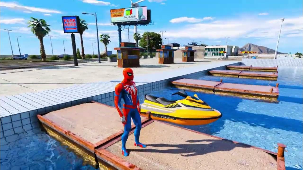 GTA 5 SPIDERMAN Bike Ragdolls Compilation (Falling Ragdoll, Car Crash ...