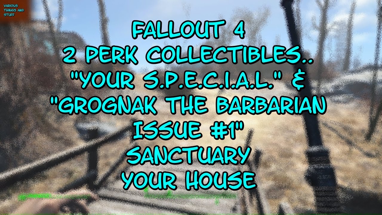 Fallout 4 Two Perk Collectibles Your S P E C I A L & Grognak the ...