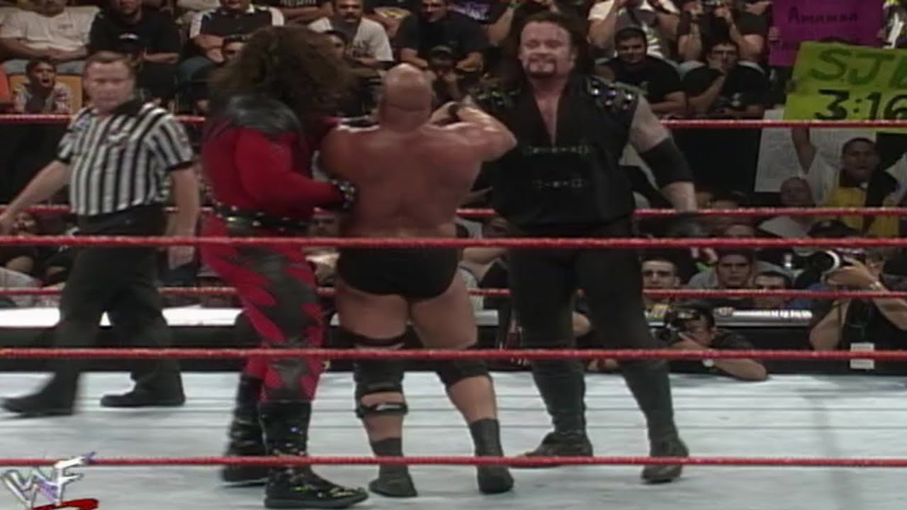 The Undertaker Vs Kane Vs Steve Austin Triple Threat Match For WWE ...
