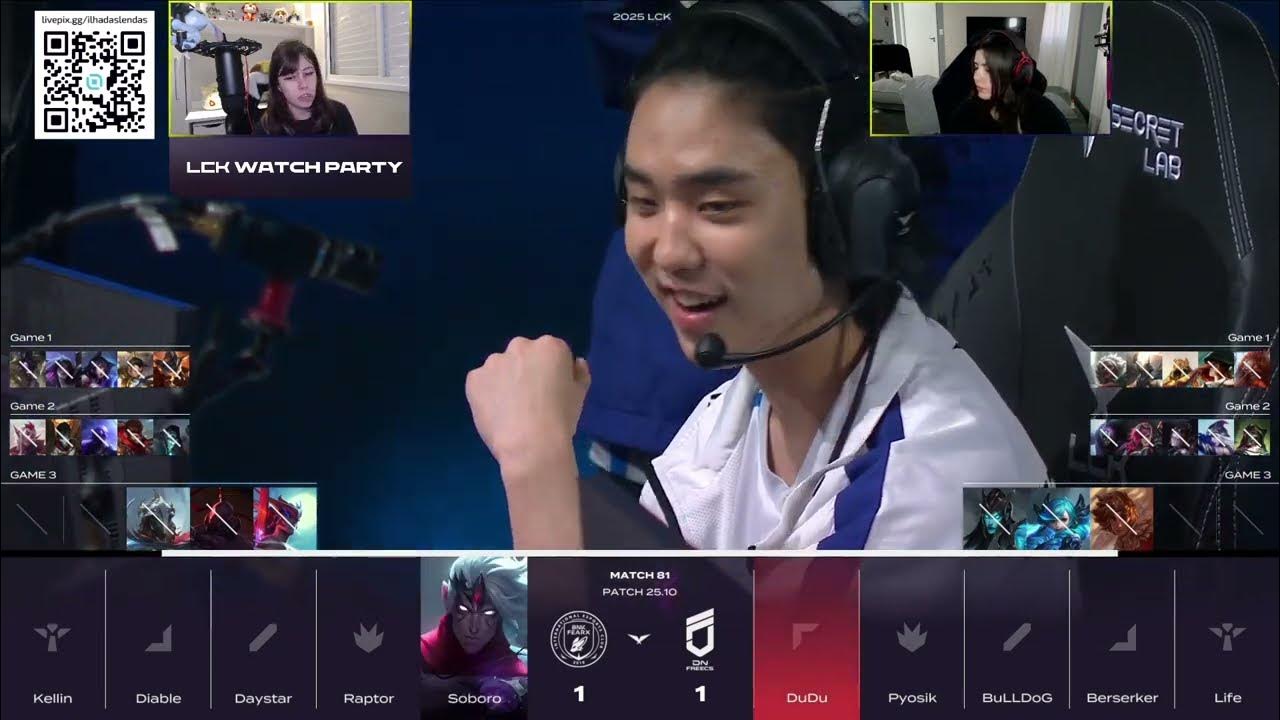 BFX x DNF | Jogo 3 - MD3 | Fase de Pontos | LCK Split 2 - 2025 | Ilha das Lendas - YouTube