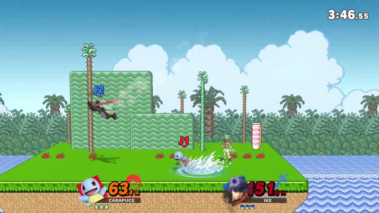 Squirtle used Water Gun ! It's super effective, foe Ike fainted ! - YouTube