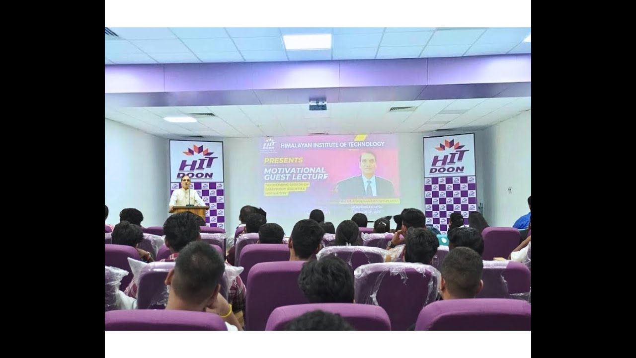 Motivational Guest Lecture at HIT DOON College - YouTube