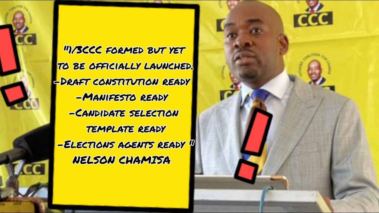 Nelson Chamisa Announces Plans To Officially Launch CCC IN 2023 Says ...